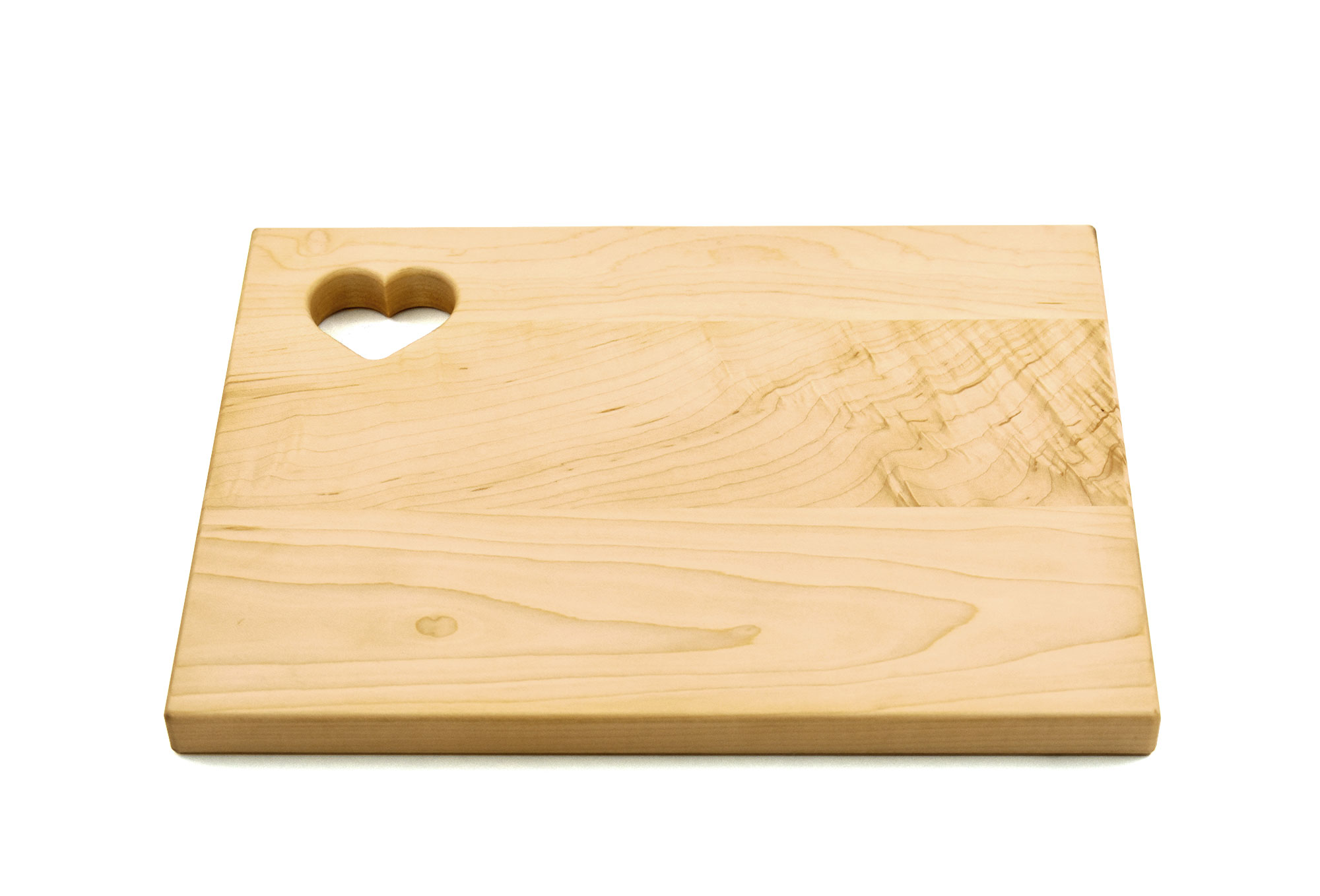 Nice Wood cutting board rounded corners & edges and heart cutout