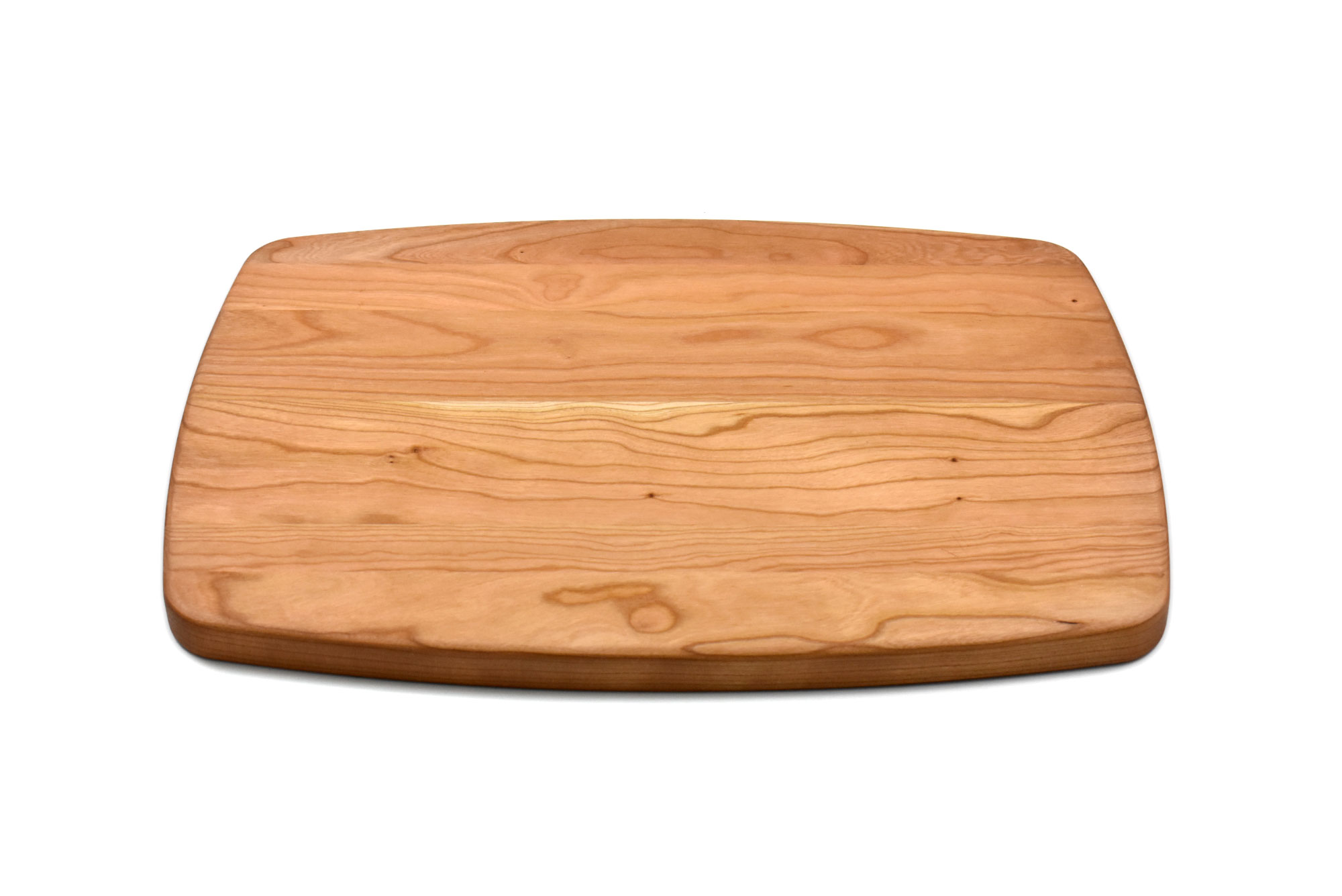 Large Curved Wood Cutting Board with Rounded Corners
