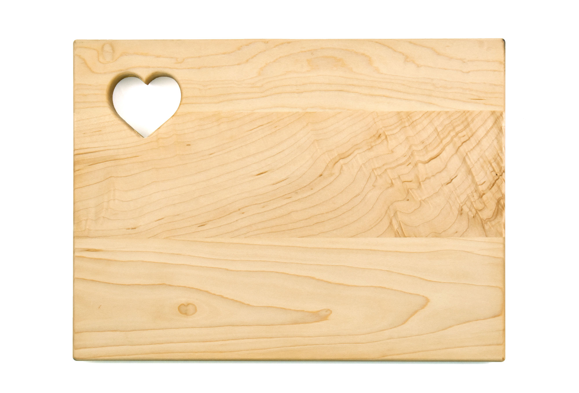 Nice Wood cutting board rounded corners & edges and heart cutout